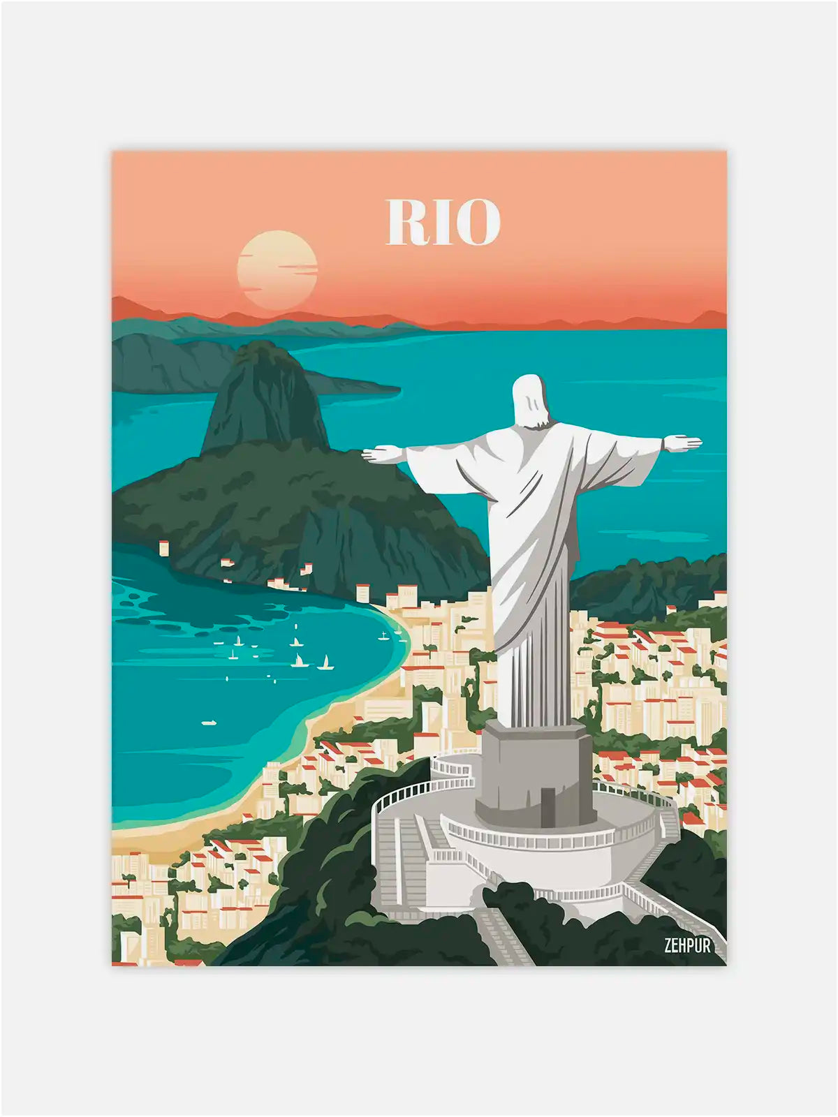 Rio poster | Travel without limits | Zehpur
