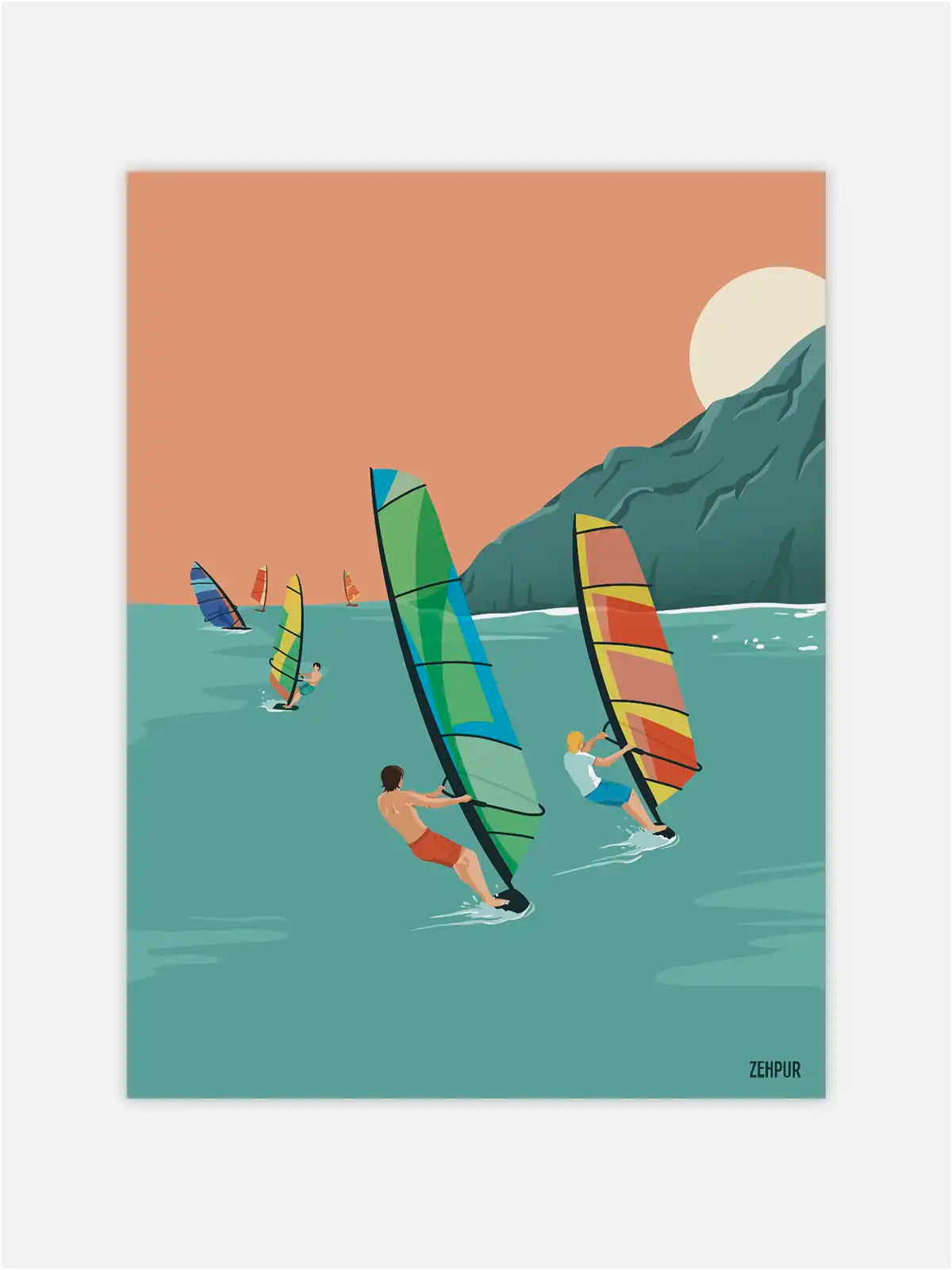 Windsurf poster | Discover this sport poster | Zehpur