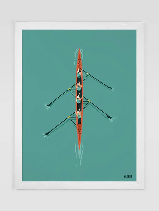 Rowing poster | Discover our sport posters | Zehpur